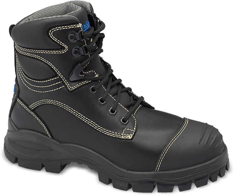 BOOT SAFETY BLUNDSTONE XFOOT 994 LACE UP 150MM PU/RUBBER SOLE MET GUARD ...