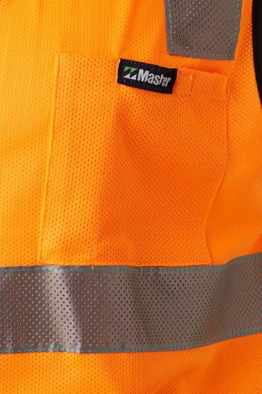 VEST MASTER PVT58 SUMMER AIR HI VIS D/N VIC RAIL TAPED - Safeman Australia