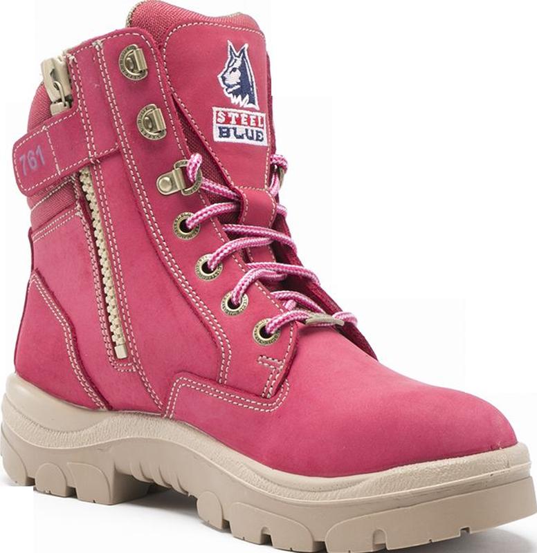 BOOT SAFETY WOMENS SOUTHERN CROSS 512761 ZIP PU/TPU SOLE - Safeman ...