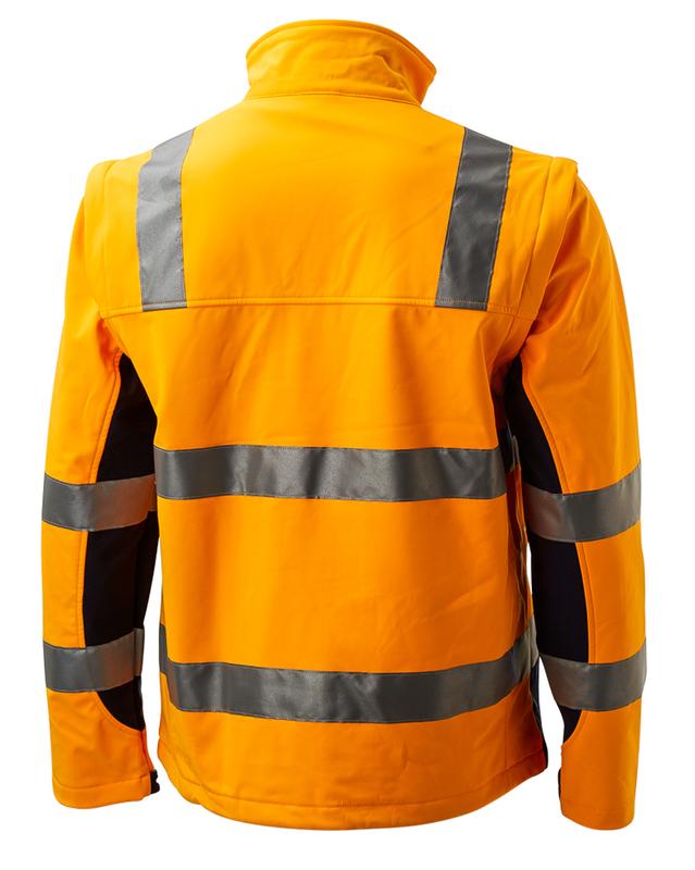JACKET MASTER 'VIC RAIL SOFTSHELL' HI VIS D/N 2 TONE TAPED - Safeman ...
