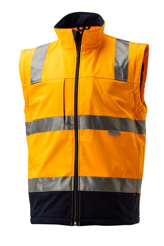 JACKET MASTER 'VIC RAIL SOFTSHELL' HI VIS D/N 2 TONE TAPED - Safeman ...