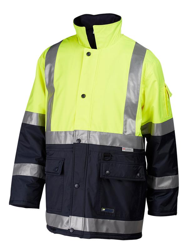 JACKET MASTER PARKA 3/4 STYLE HI VIS D/N 2 TONE POLYESTER OXFORD ...